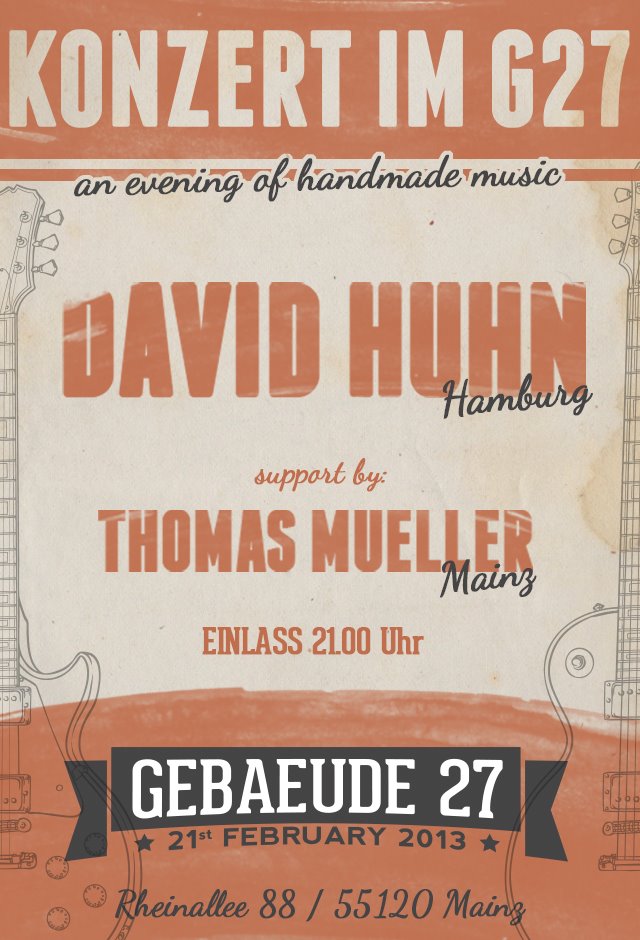 David Huhn & Thomas Müller Konzert im G27 am 21. Februar - sensor ...