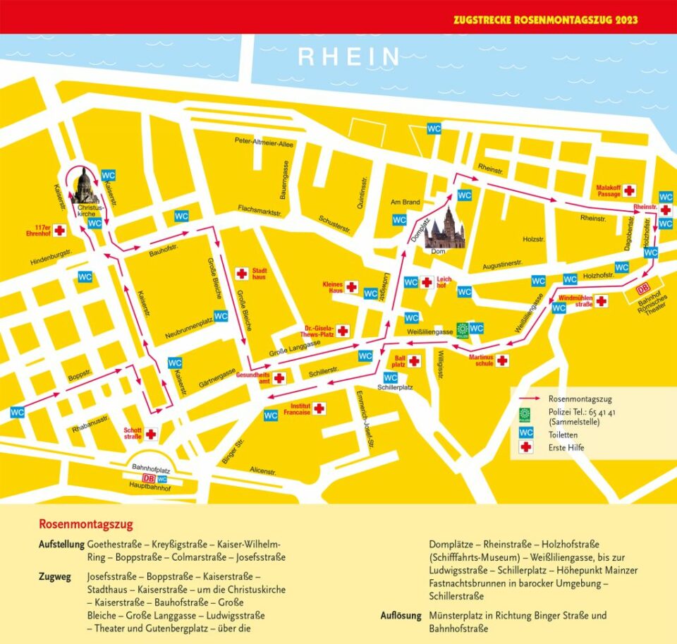 Rosenmontag in Mainz - Die Zugstrecke - sensor Magazin - Mainz